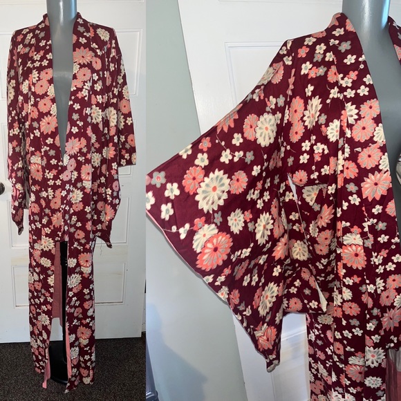 Vintage | Sweaters | Vintage Handmade Robe Kimono Kaftan Shrug Asian ...